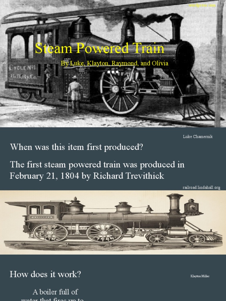 Steam Powered Train | PDF | Steam Engine | Steam Locomotive