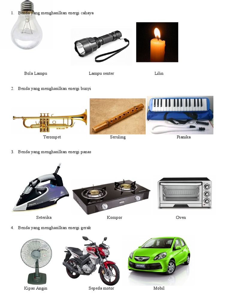 Benda Yang Menghasilkan Energi Cahaya | PDF