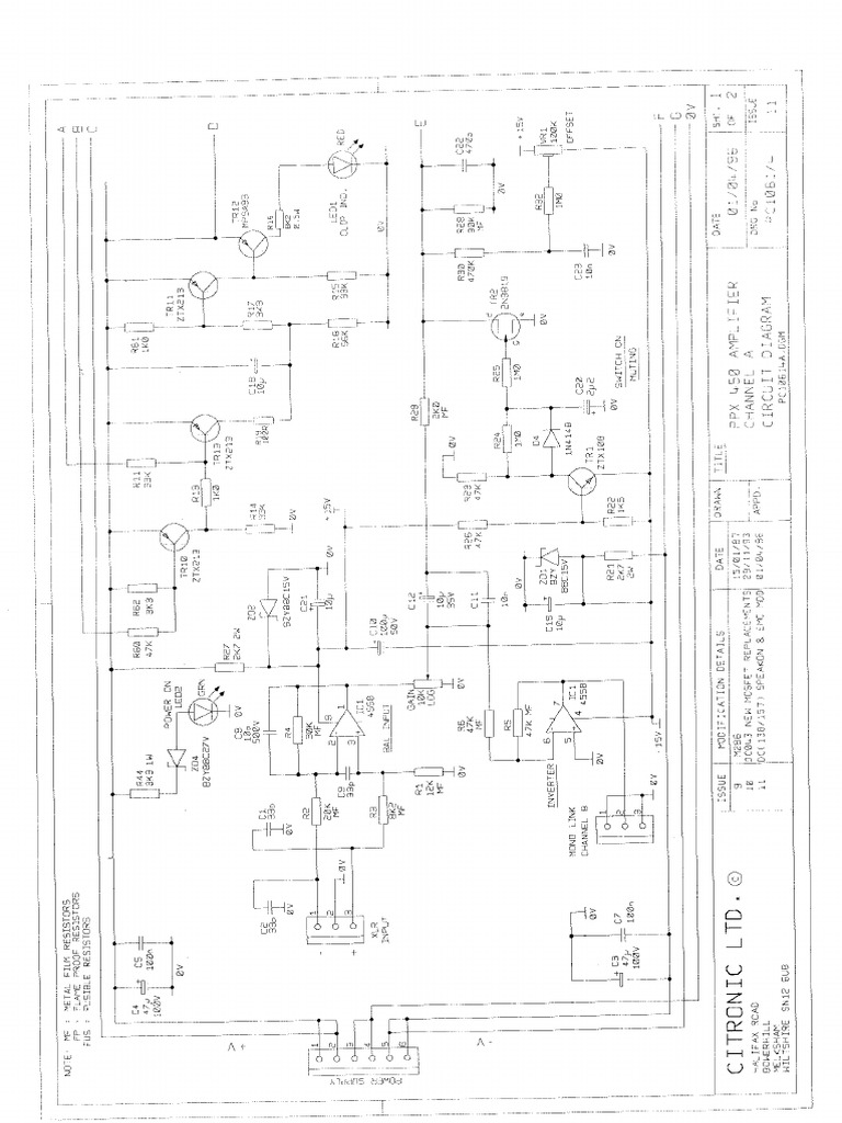 Citronic PPX450 | PDF