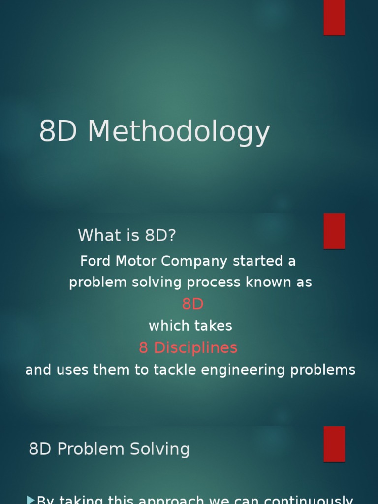 8D Methodology | Download Free PDF | Employee Retention | Production ...