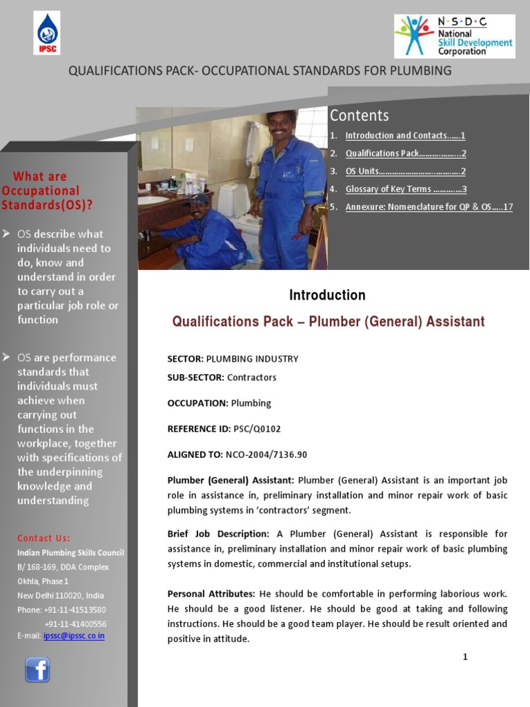 QP Ips Plumbe Gen Ass16 | PDF | Vocational Education | Plumbing