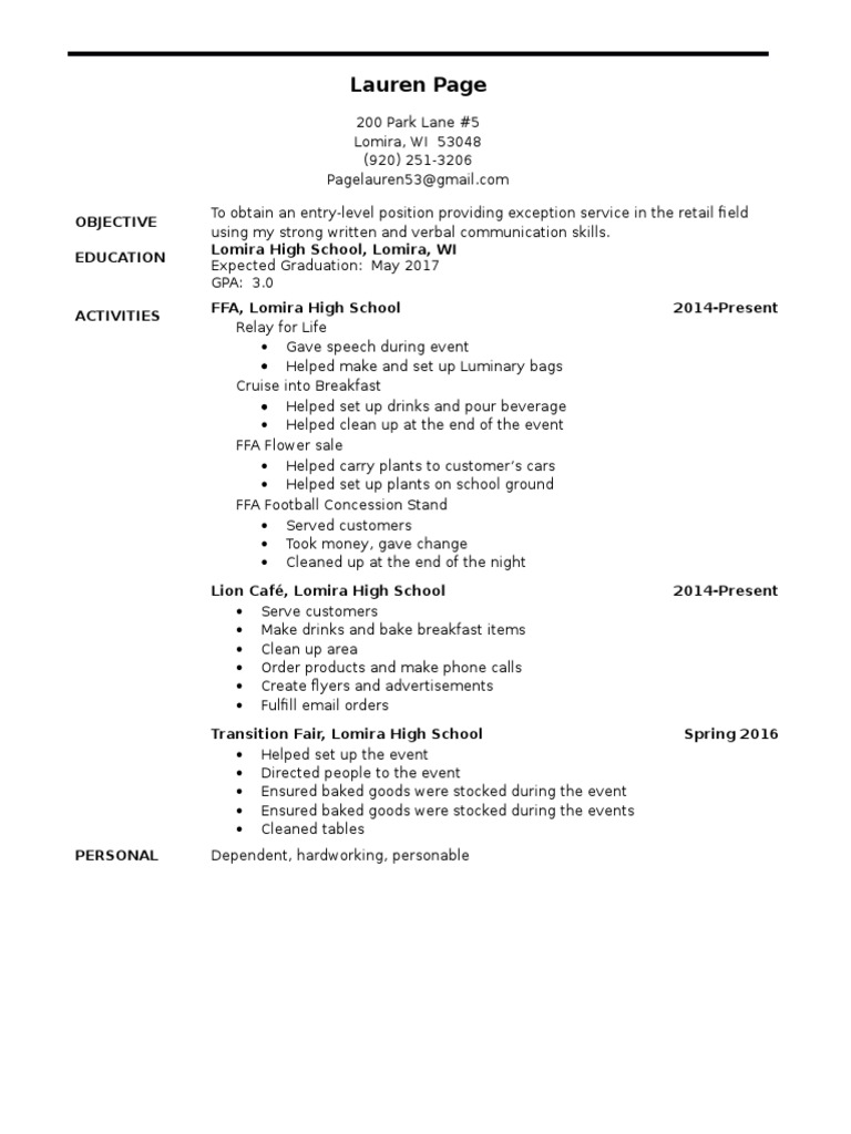 Lauren Page Resume | PDF | Career & Growth | Wellness