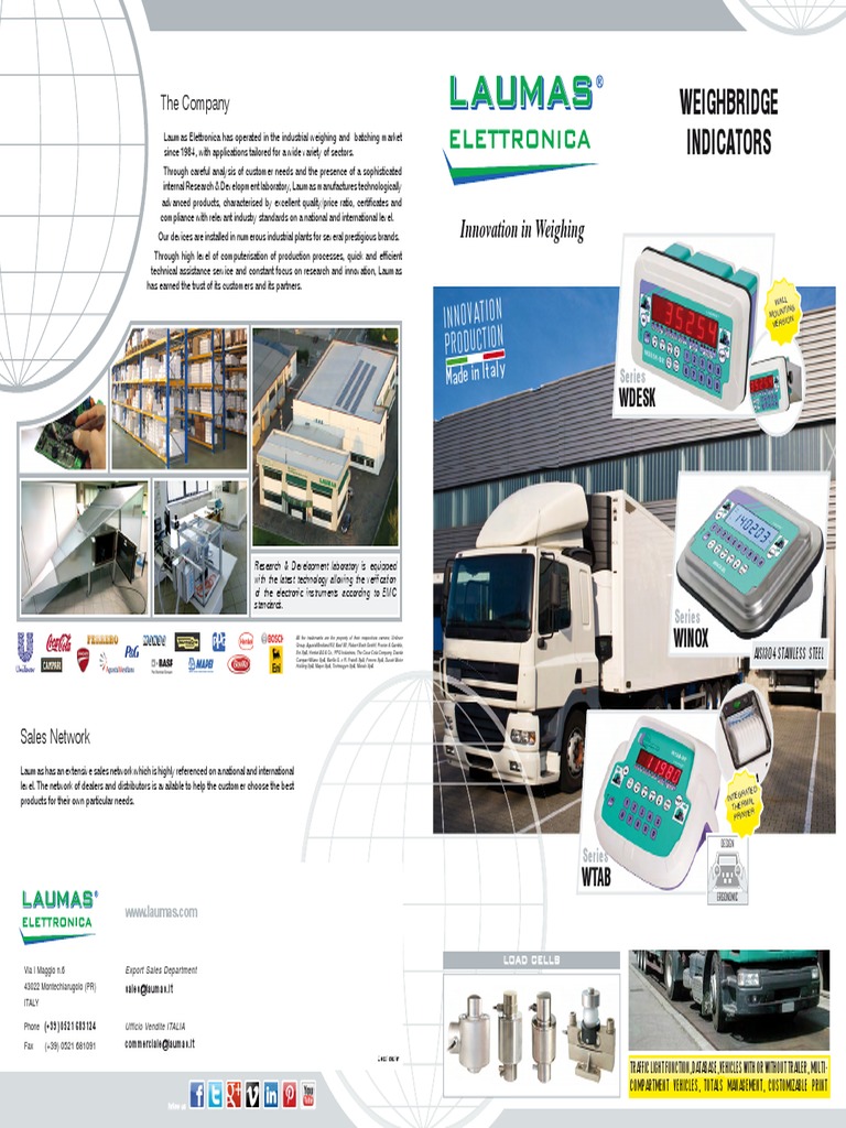 Weighbridge Indicators en | PDF | Truck | Manufacturing And Engineering