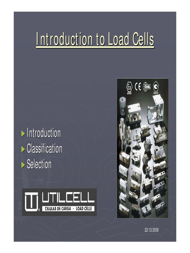 Introducion To Load Cells Utilcell | PDF | Manufactured Goods | Electricity