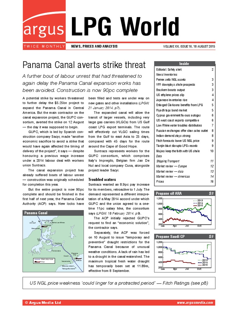 Argus LPG World PDF | PDF | Liquefied Petroleum Gas | Natural Gas