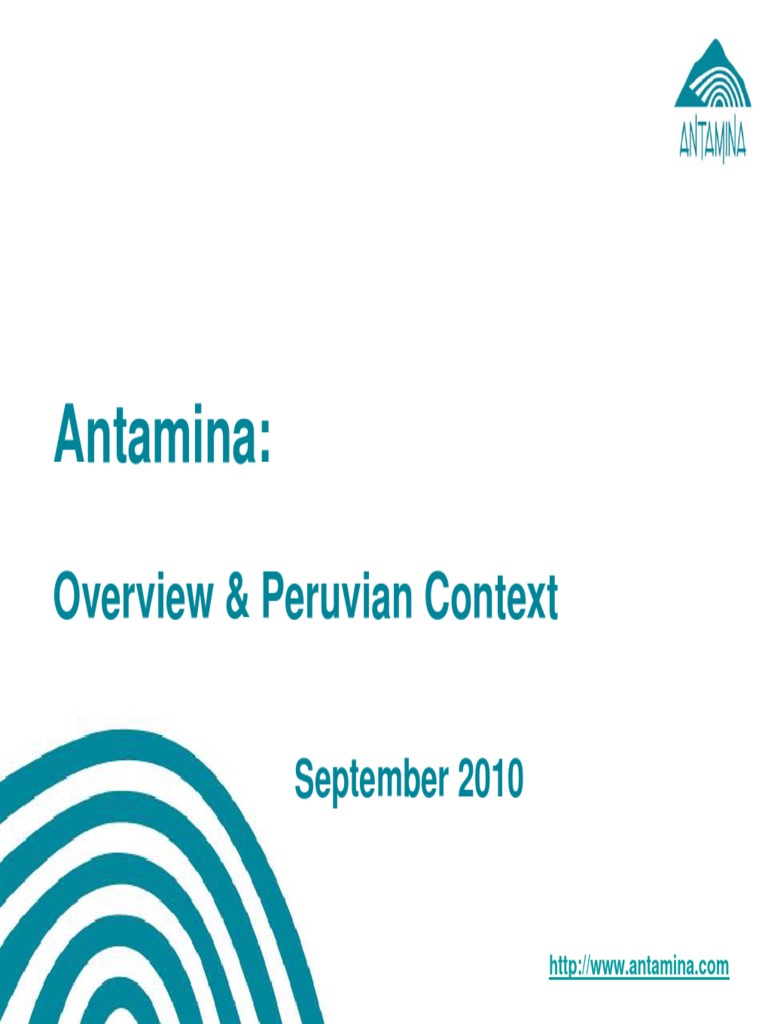 Antamina 2010 | PDF | Mining | Copper