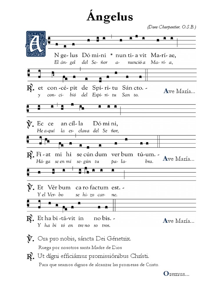 Angelus Domini Nuntiavit Mariæ