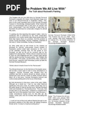 The Problem We All Live With Analysis