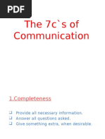 The Seven Cs of Communication | PDF | Question | Sentence (Linguistics)