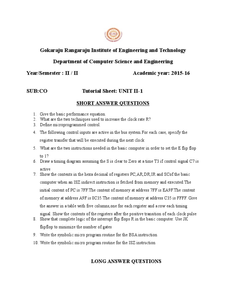 CO Unit 2-2 | PDF | Instruction Set | Central Processing Unit