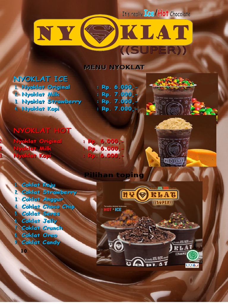 Menu Nyoklat | PDF