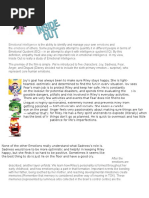 Inside Out Worksheet | PDF | Emotions | Emotional Intelligence