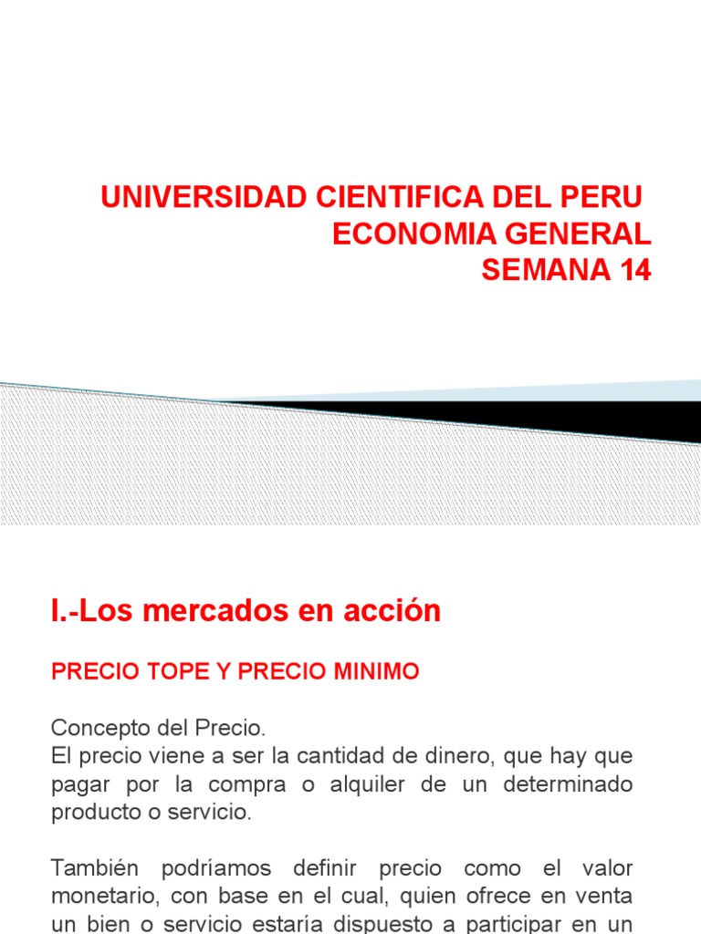 Precio Tope y Minimo | PDF | Precios | Mercado (economía)