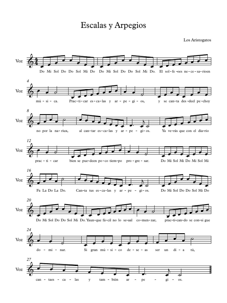 Escalas y Arpegios | PDF