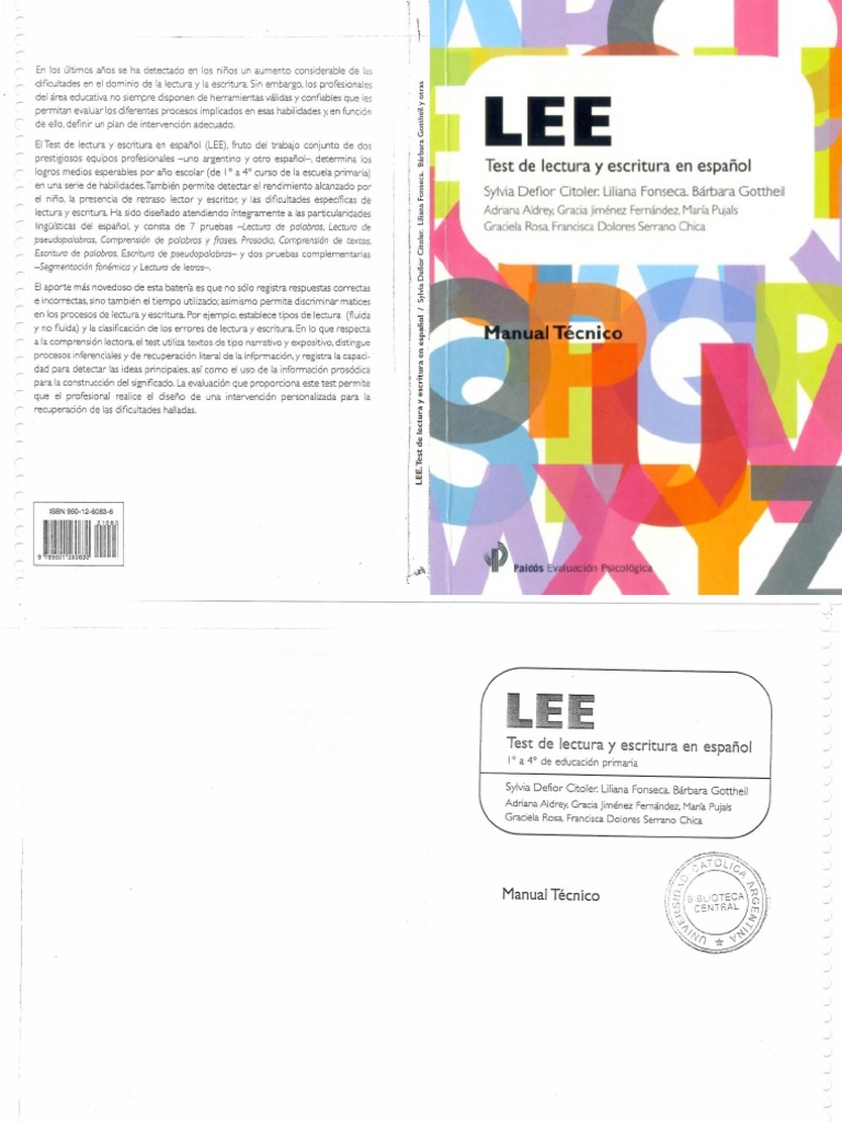 Test LEE - Manual | PDF
