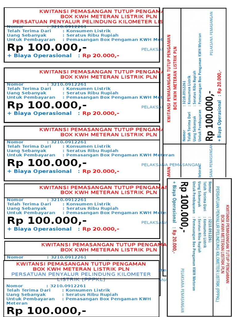 Kwitansi Listrik 4.1 | PDF