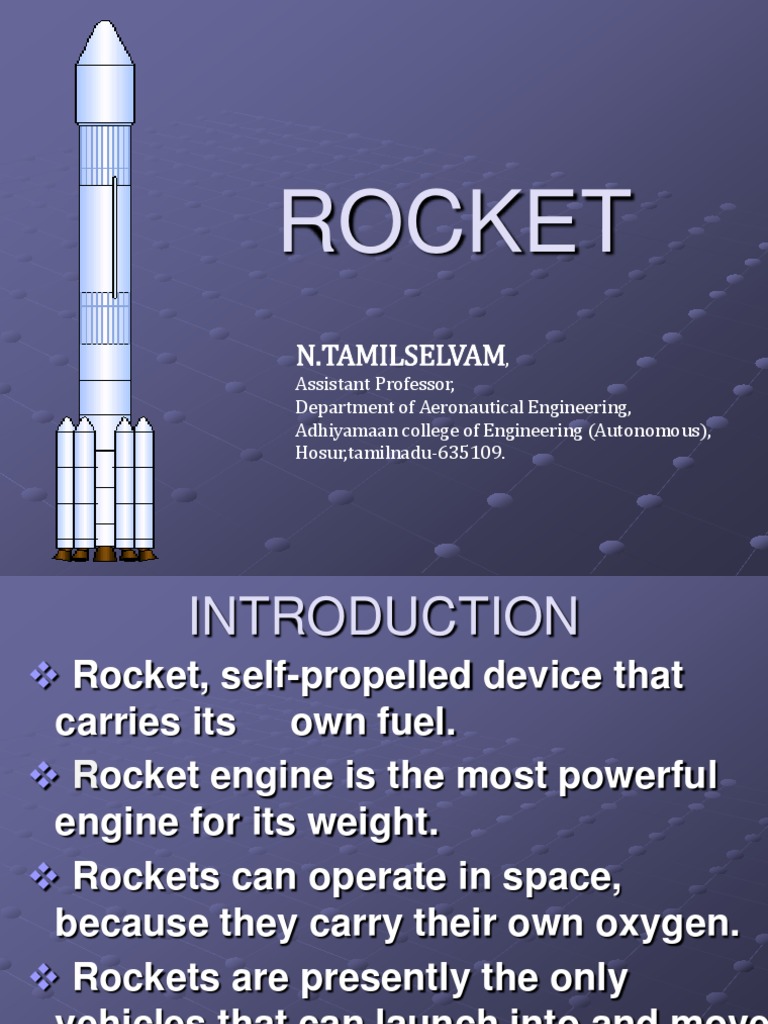 ROCKETS AND MISSILES NOTES .pdf | Rocket Engine | Rocket Propellant