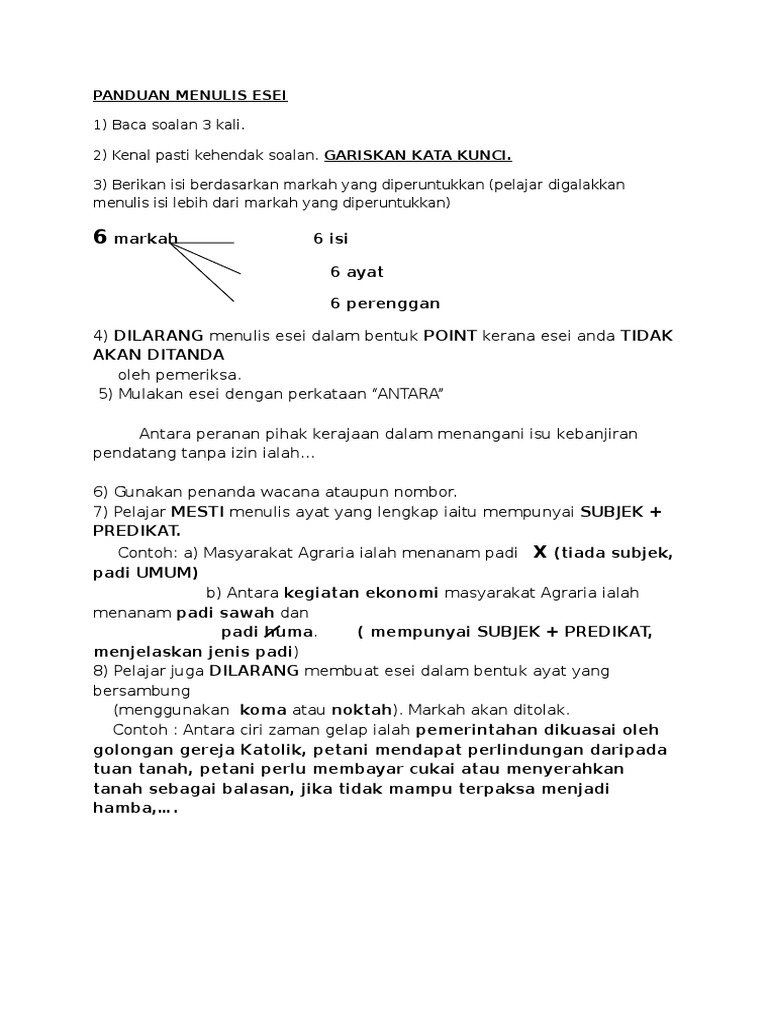 Panduan Menulis Esei | PDF