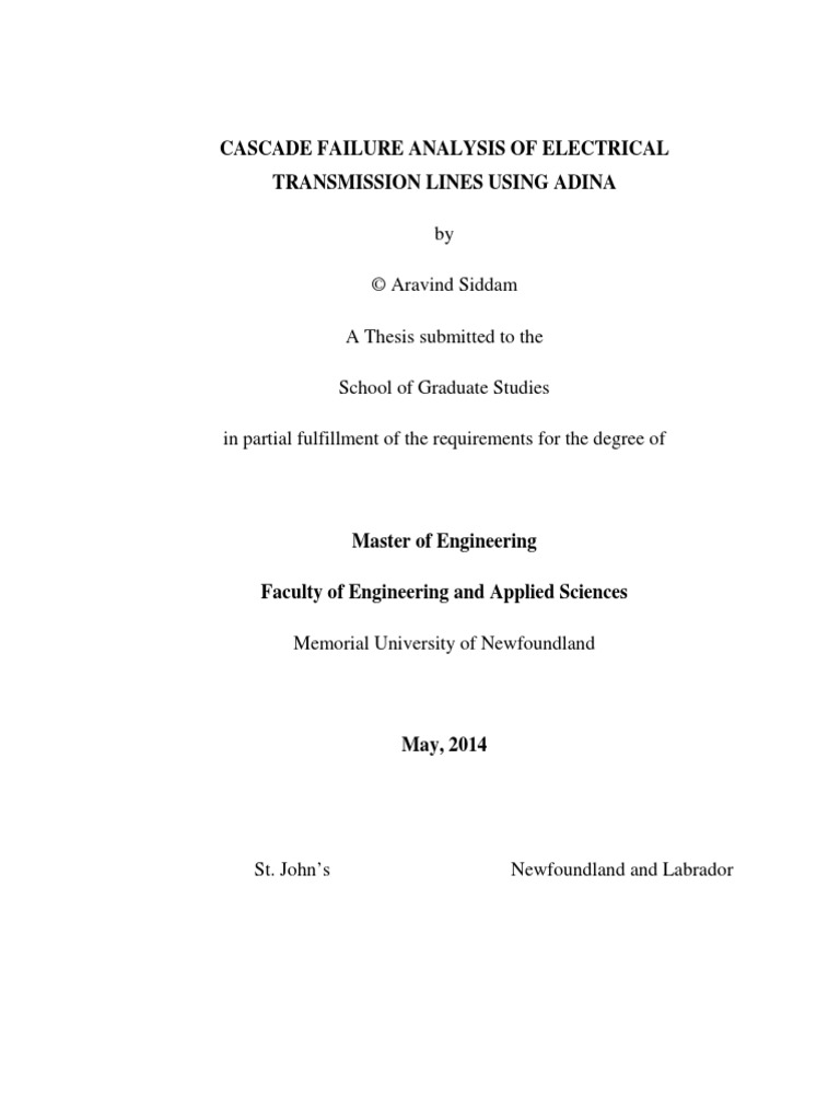 Cascade Failure Analysis of Transmision Line Tower | PDF | Electric ...