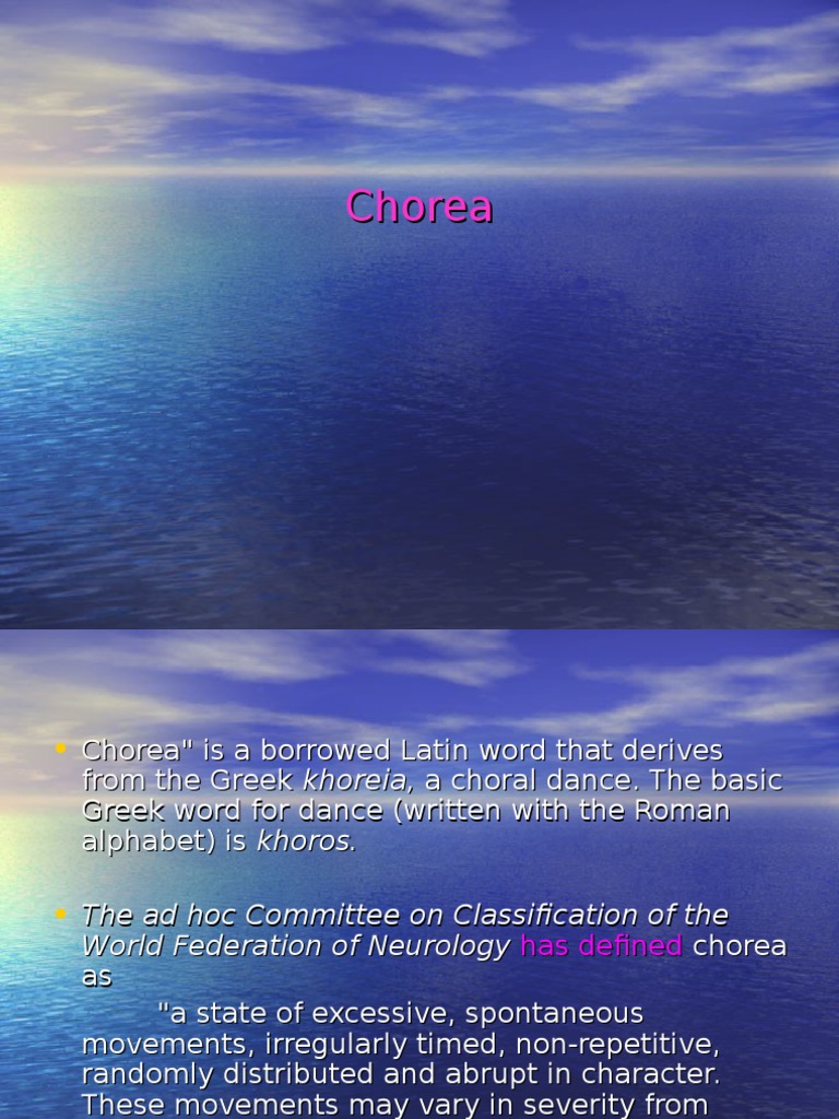 Chorea Curs Complet | PDF | Striatum | Medicine