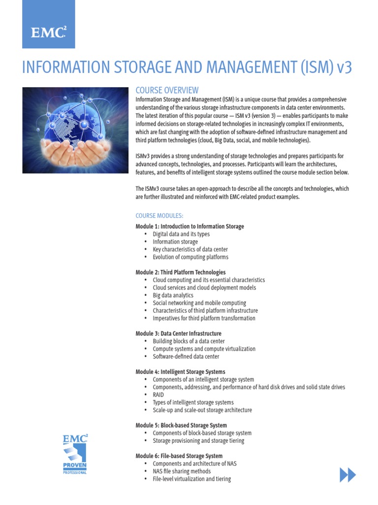 EAA ISM v3 Course One-Pager | PDF | Computer Network | Computer Data Storage