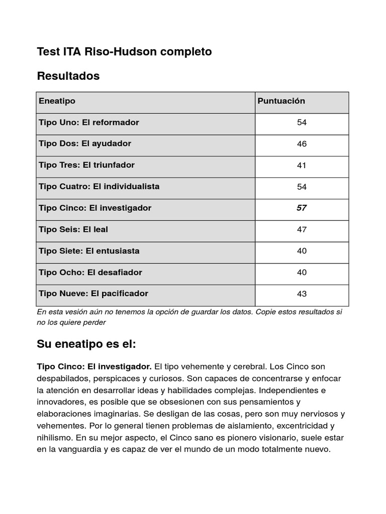 Test ITA Riso | PDF