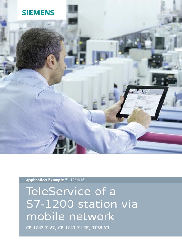 S7 1200 TeleService DOC V10 en | PDF | Port (Computer Networking) | Ip ...