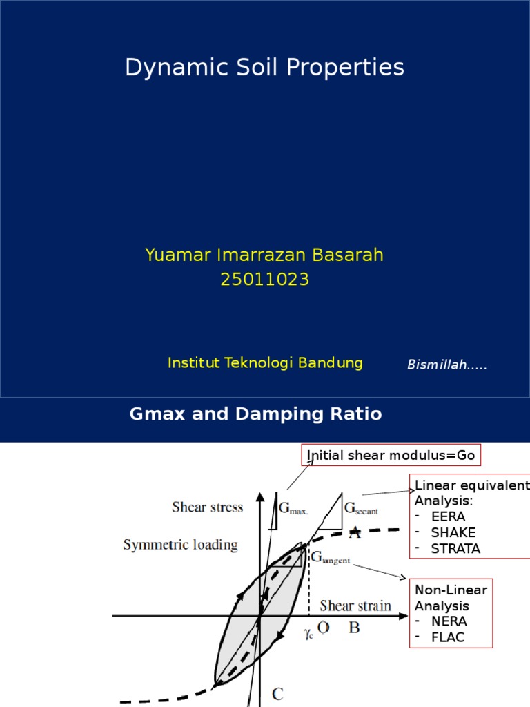 Dynamic Soil Properties and Gmax Analysis | PDF | Solid Mechanics ...