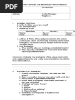 Security Survey Report Format | PDF | Securities | Physical Security