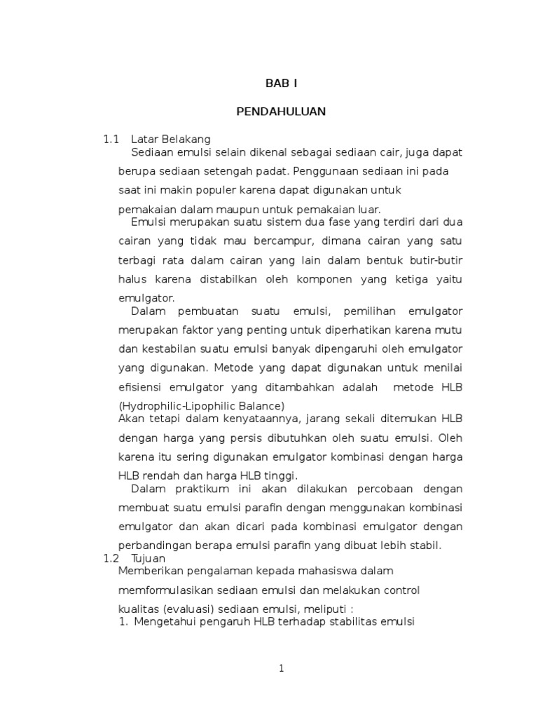 Fts Emulsi | PDF