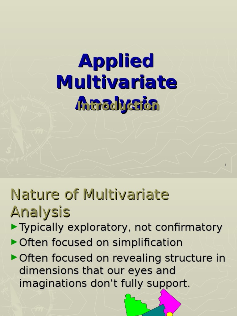 Introduction On Multivariate Analysis | PDF | Vector Autoregression ... Introduction On Multivariate Analysis | PDF | Vector Autoregression ...