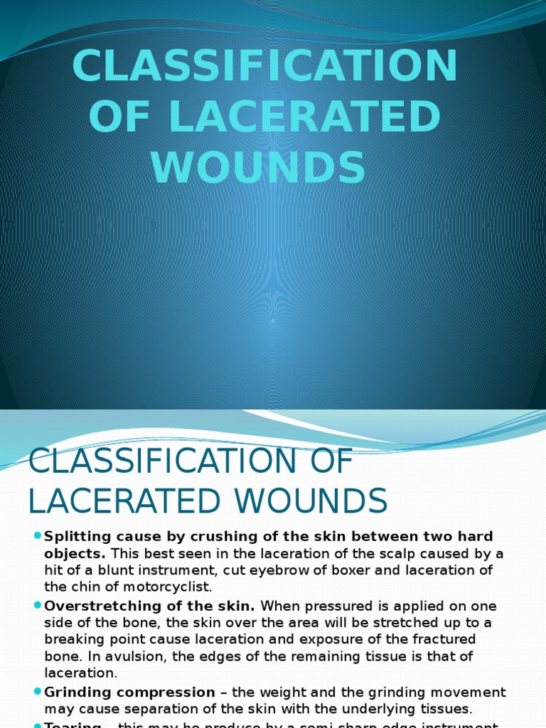 Lacerated Wounds | PDF