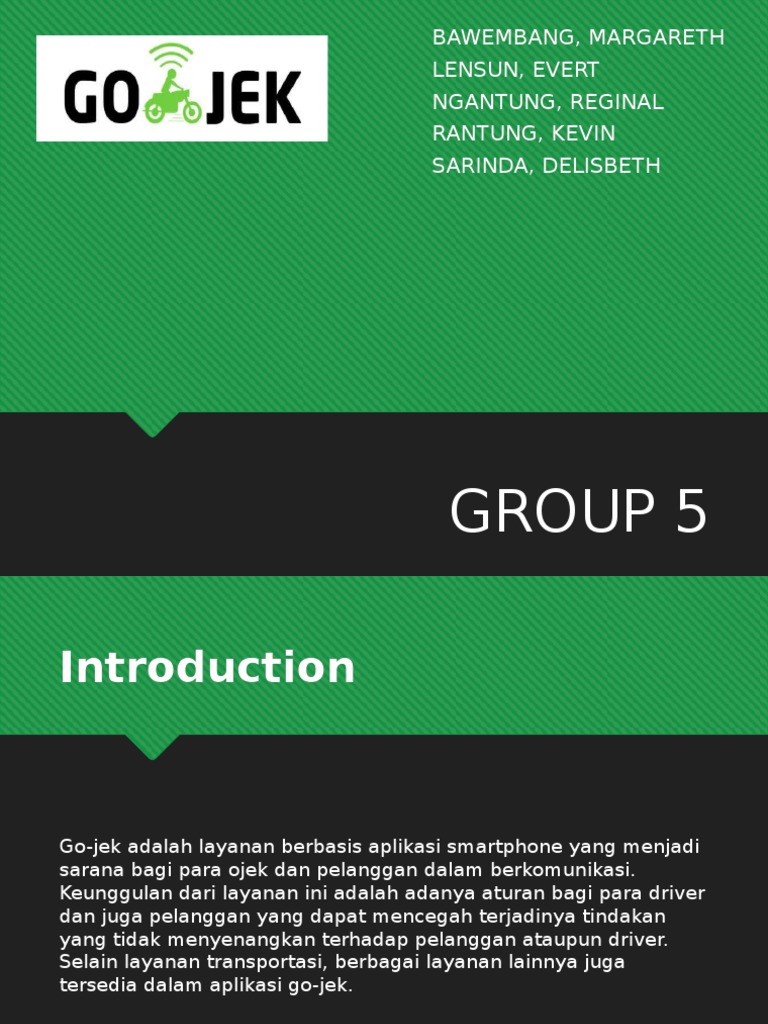 Presentation Group5 GO-JEK | PDF