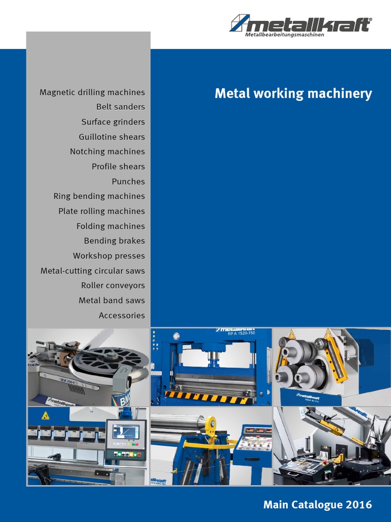 Metallkraft Metal Working Machinery - Main Catalogue 2016 | PDF | Drill ...