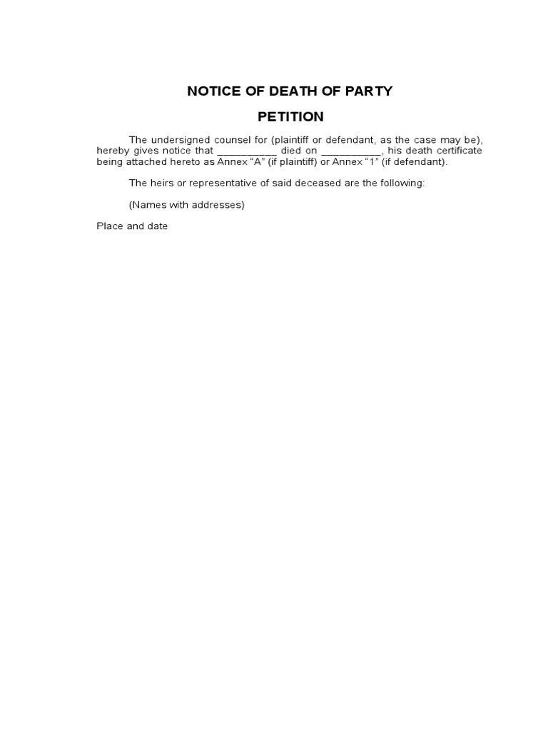 17 - Notice of Death | PDF