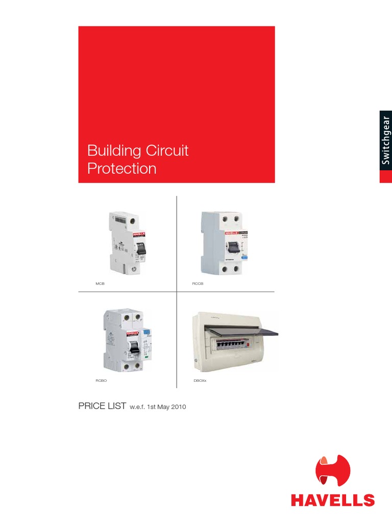 Havells Switchgear Price List 2010 | PDF | Power Engineering ...