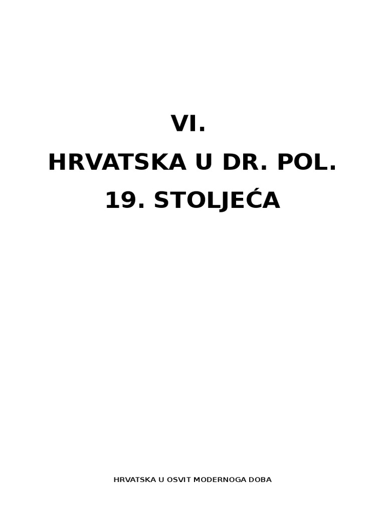 Hrvatska U Drugoj Polovici 19. Stoljeća | PDF