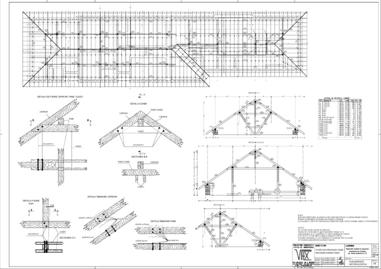 Plan Sarpanta Sectiuni Si Detalii 3 PDF | PDF