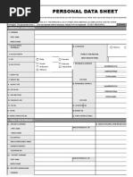 CS Form No. 212 Revised-2017 Personal-Data-Sheet | PDF | Passport ...