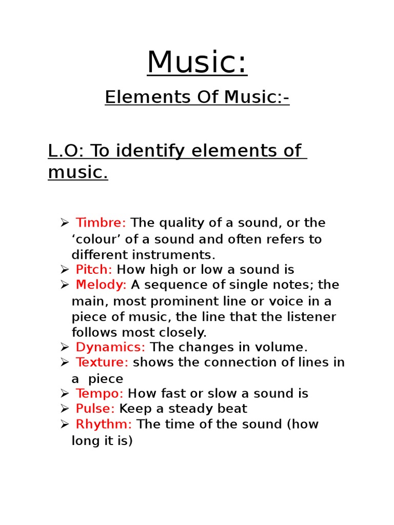 Music Revison Guide | PDF