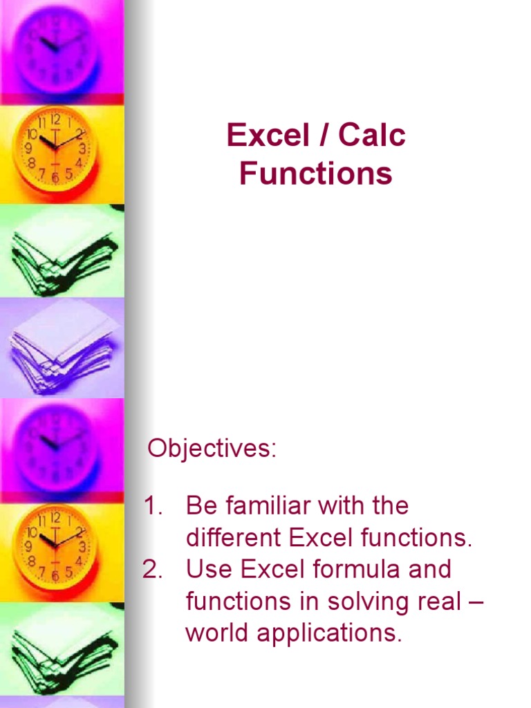 Excel Functions | PDF | Numbers | Microsoft Excel