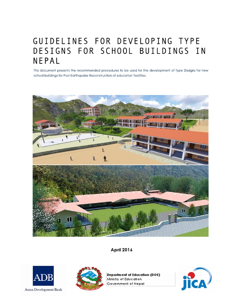 School Building Design Guidelines Nepal | PDF | Door | Lighting