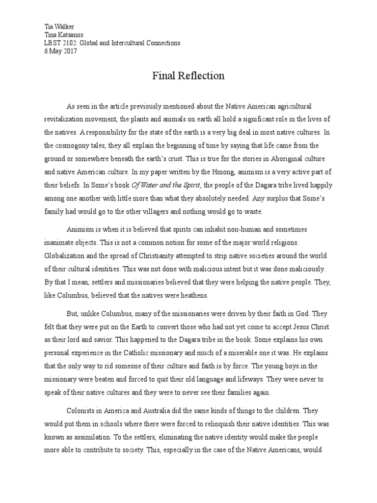 Religions Final Reflection | PDF | Jesus | Globalization