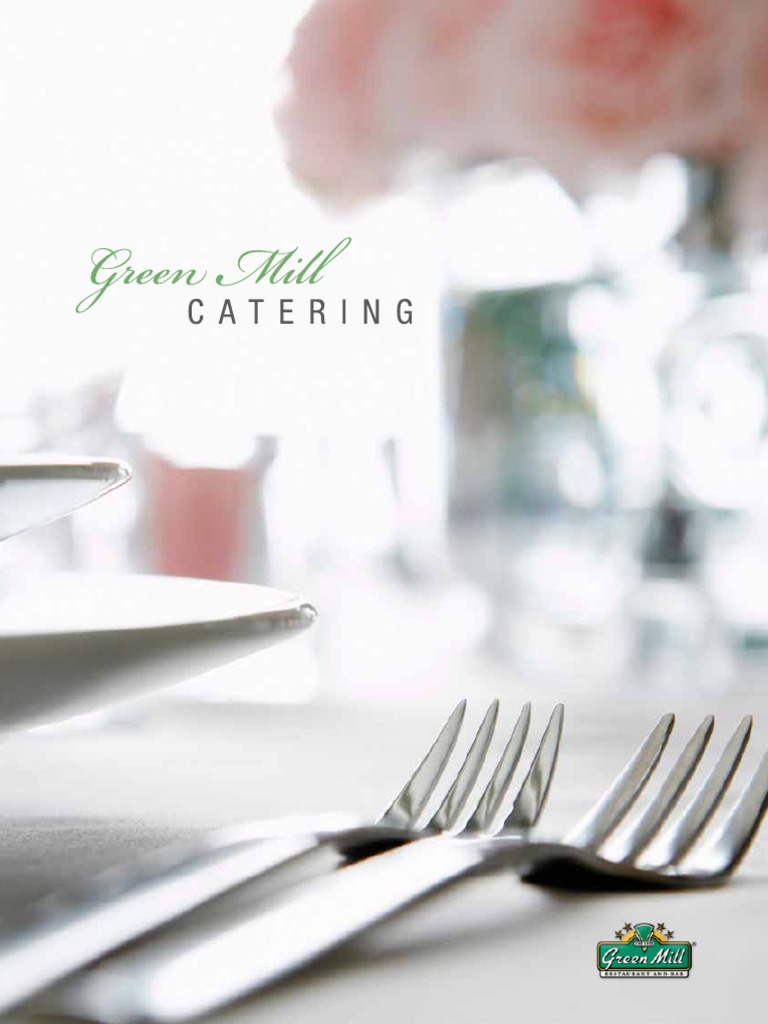Green Mill Catering Menu | PDF | Salad | Food And Drink Preparation