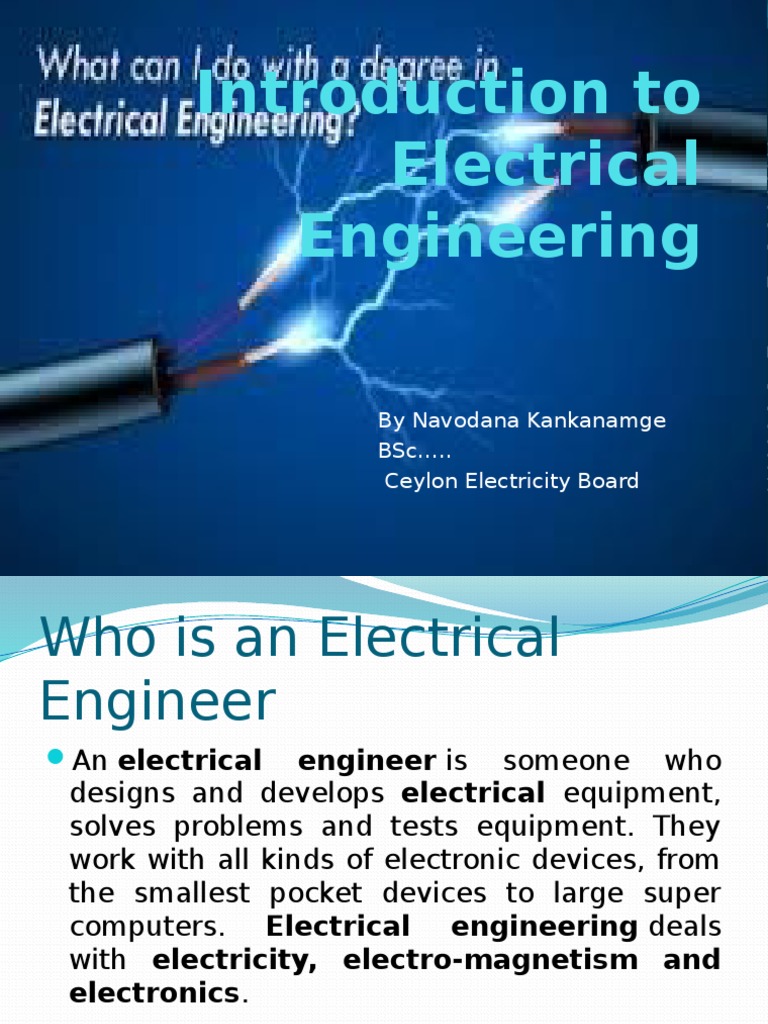 Introdcution To Electrical Engineering | PDF