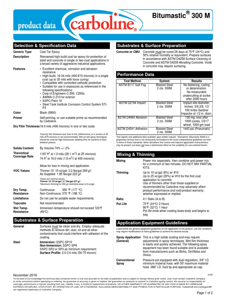 Bitumastic 300 M PDS | Cookware And Bakeware | Concrete