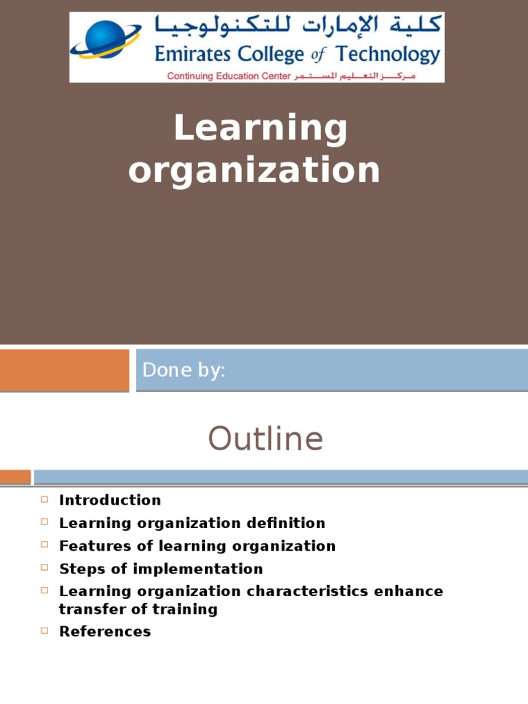 Learning Organization | PDF | Applied Psychology | Learning
