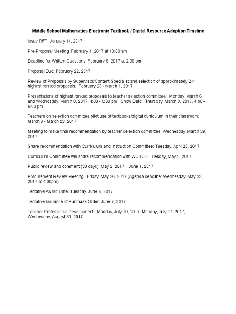 Adoption Timeline | PDF