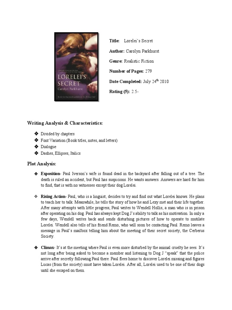 Lorelei's Secret | PDF