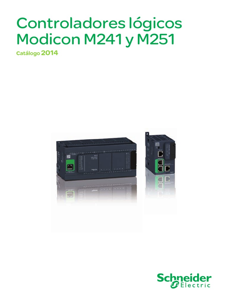 Catálogo - Modicon M241 y M251 | PDF | Controlador lógico programable | Red de computadoras